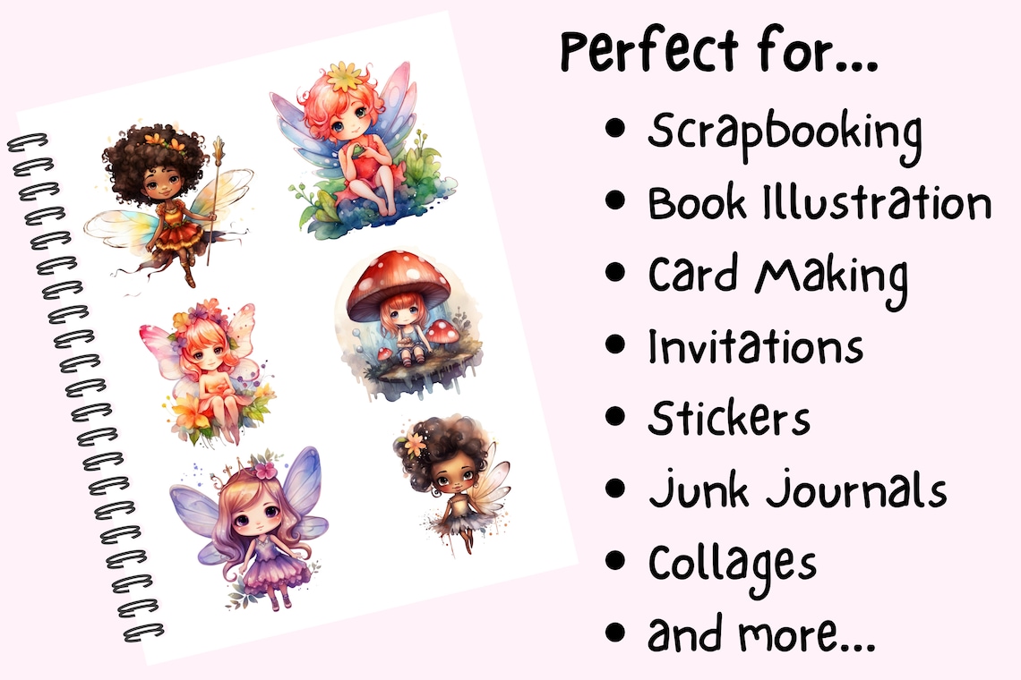 35 Chibi Fairy Clipart, Cute Chibi Fairy, Digital PNG, Cute Chibi ...