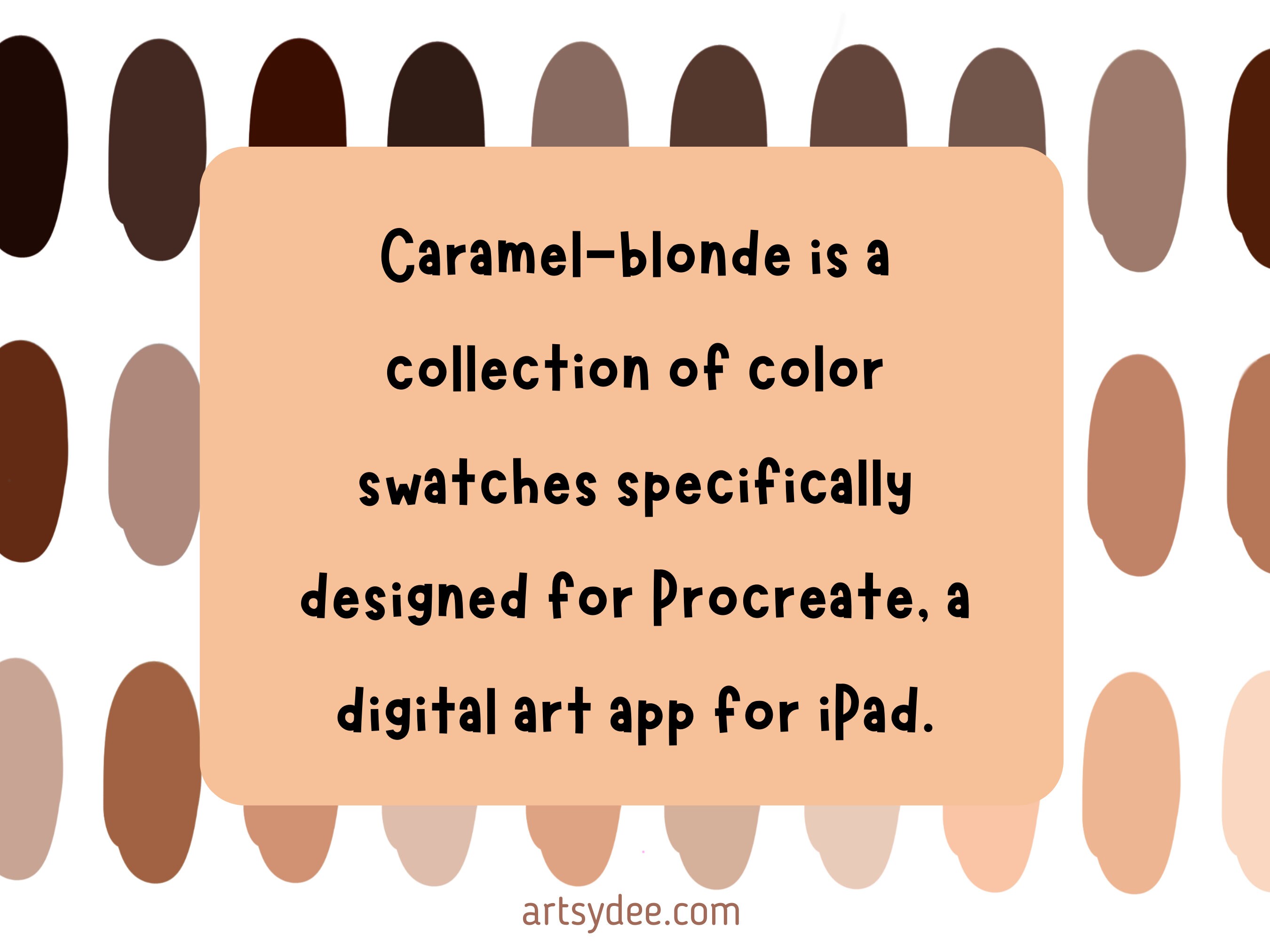 Blonde Hair Color Palette Procreate, Hair Color Swatches, Blonde Hair ...