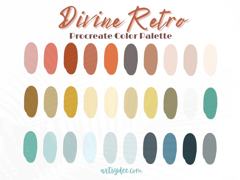 Procreate Color Palette,color Palette Bundle, Procreate Swatches ...