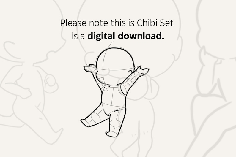 Chibi Body Stamp Wonderland: 26 Unique Chibi Base Poses, Chibi ...