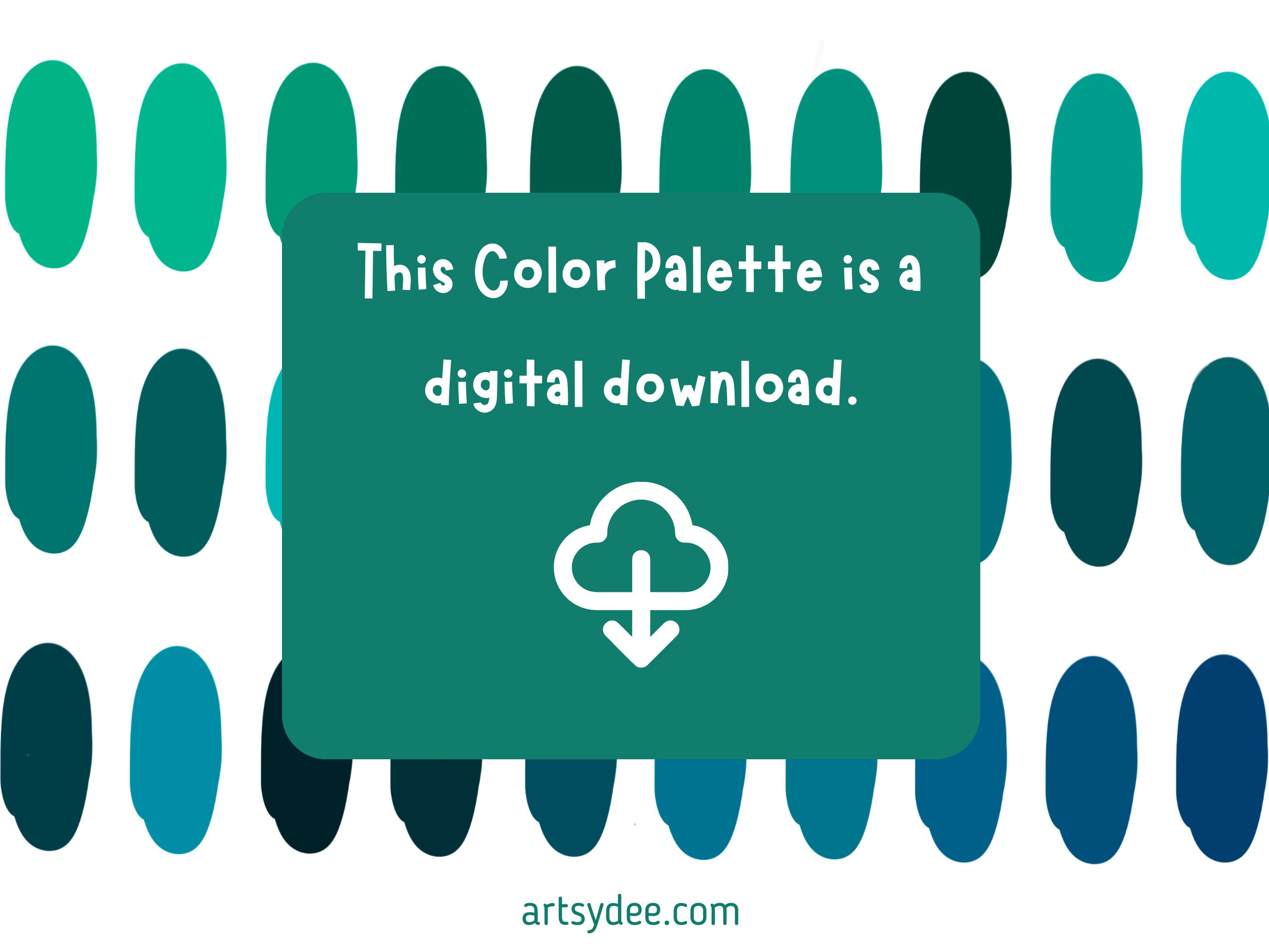 Sea Color Palette Procreate, Procreate Green, Ocean Color Palette ...