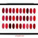Red Color Palette Procreate, Hair Color Swatches, Red Hair Color ...