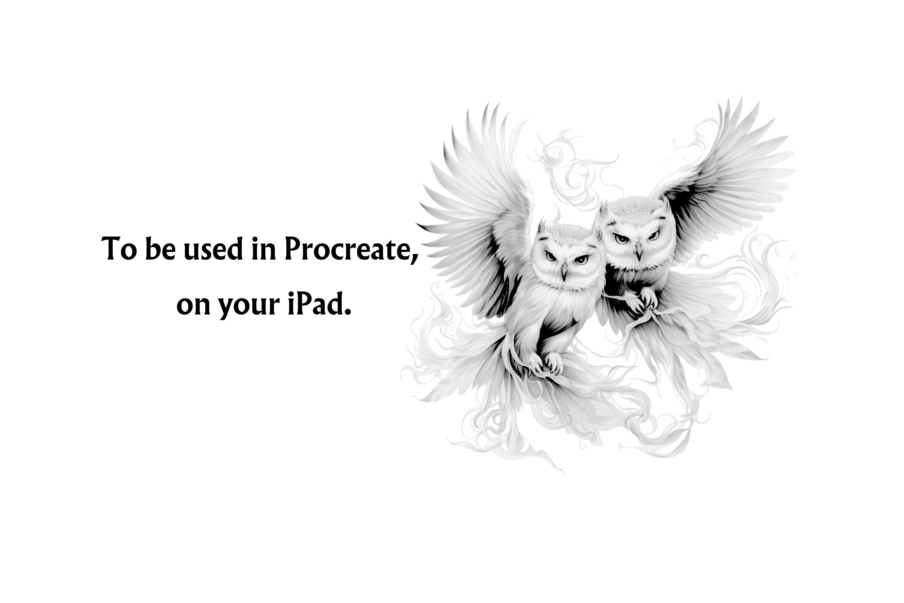 Owl Procreate Stamps, Owl Stamp Brush, Procreate Stamps, Procreate ...