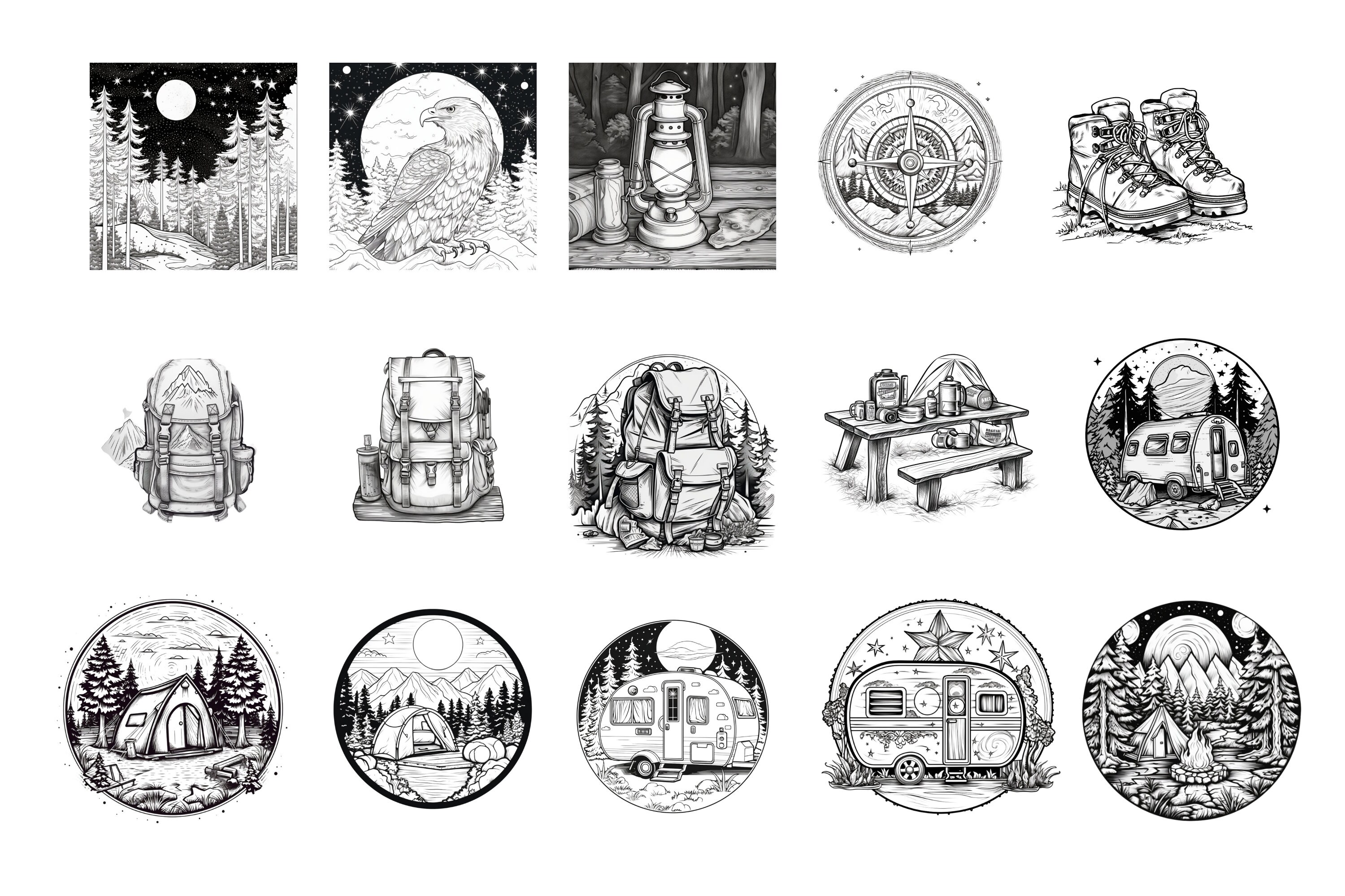 Procreate Camping Stamps, Procreate Mountains, Procreate Nature ...