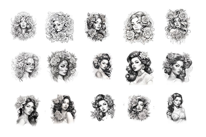 Chicano Procreate Chicano Tattoo Chicano Drawing Chicano Women Chicano Art Procreate Tattoo