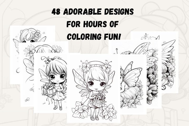 Chibi Fairies Coloring, Cute Chibi Coloring Pages for Girls, Cute Girl ...