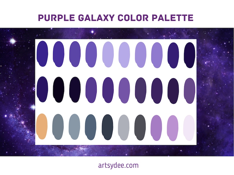 Galaxy Color Palette, Procreate Palette, Color Palette, Procreate ...