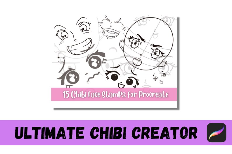 112 Ultimate Chibi Creator Stamps for Procreate Chibi Poses - Etsy