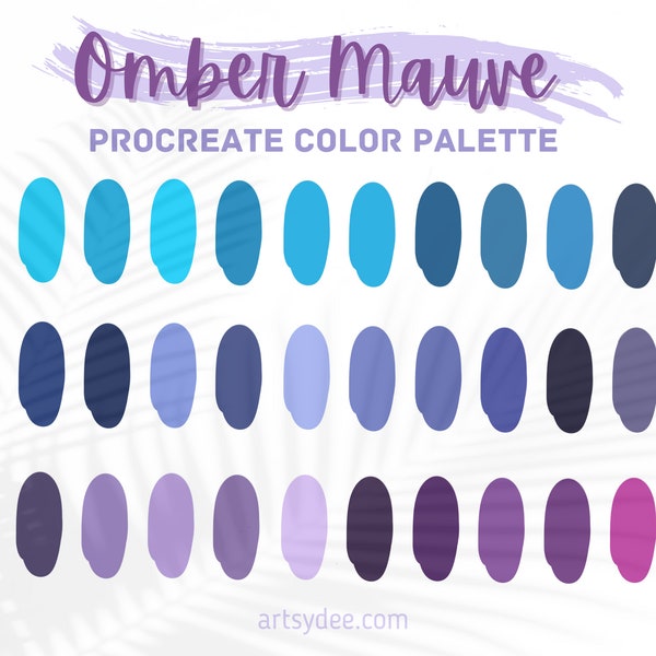 Purple Ombre Color Palette - Etsy