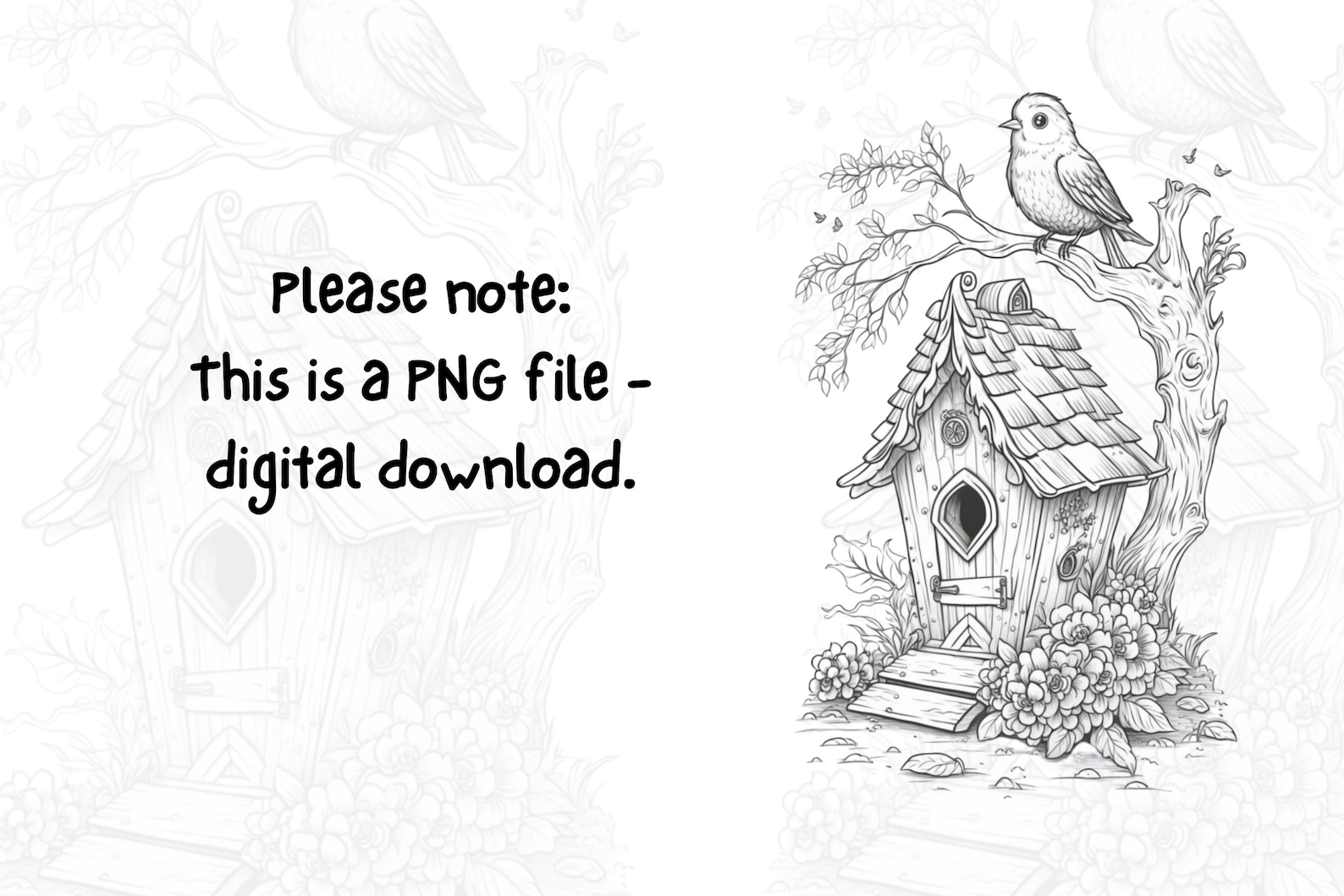 Cute Bird Digi Stamp, Procreate Stamp, Digi Stamp, Digital Stamp, Bird ...