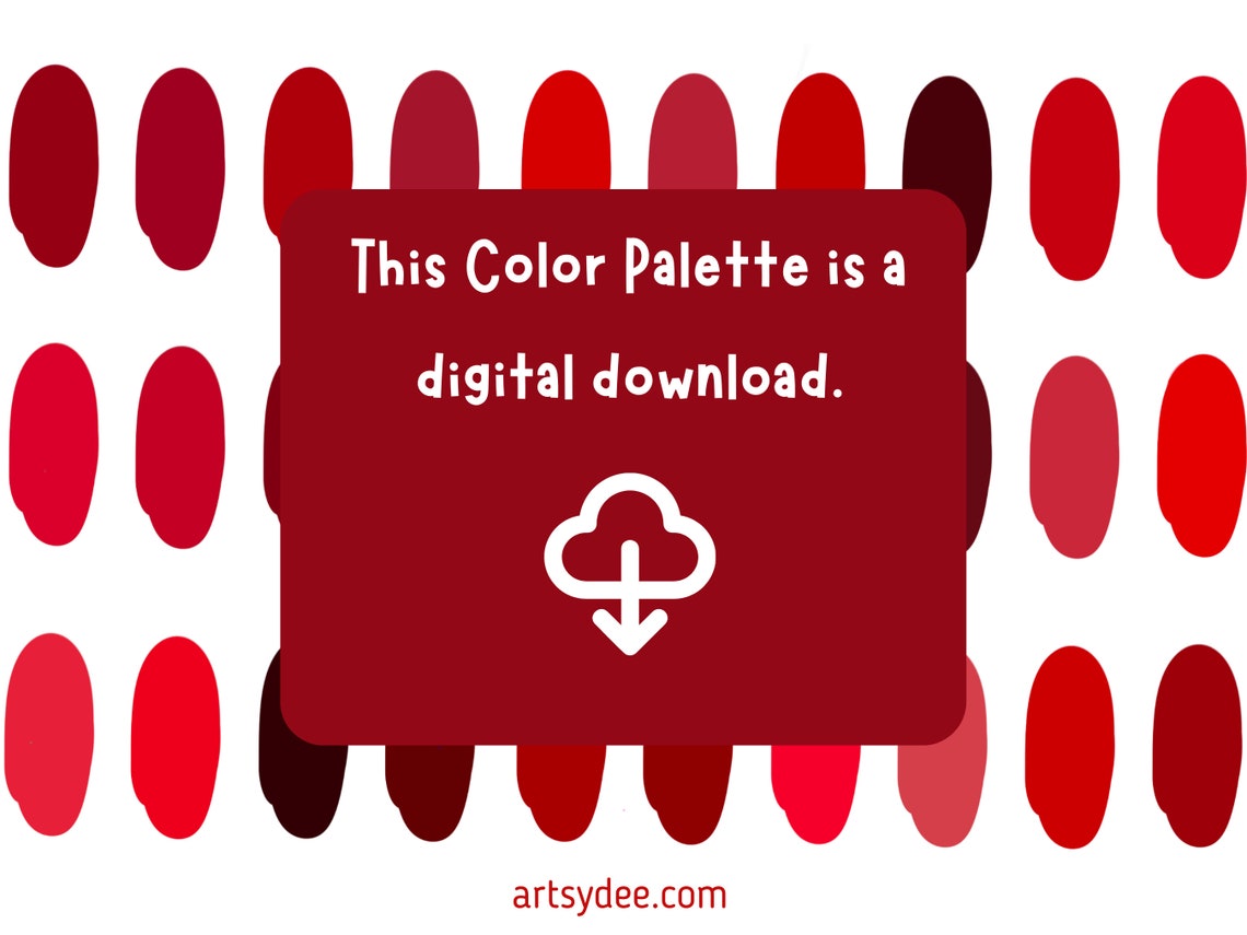 Red Color Palette Procreate, Hair Color Swatches, Red Hair Color ...