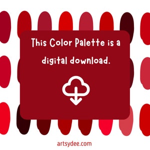 Red Color Palette Procreate, Hair Color Swatches, Red Hair Color ...