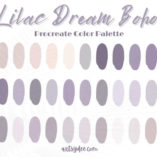 Purple Color Palette - Etsy