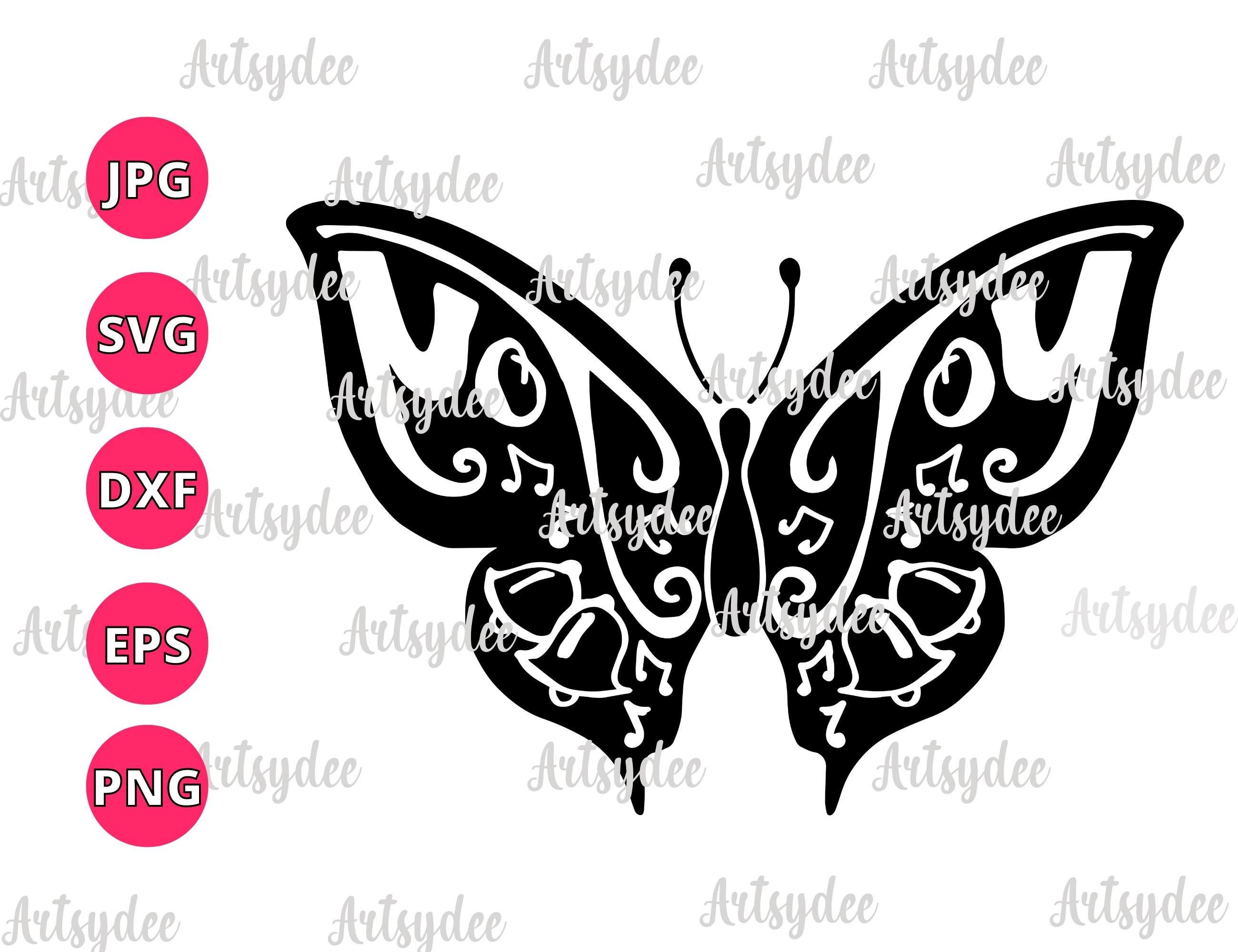 Joy Butterfly Svg, Butterfly Svg, Joy Svg, Butterfly Cut File ...