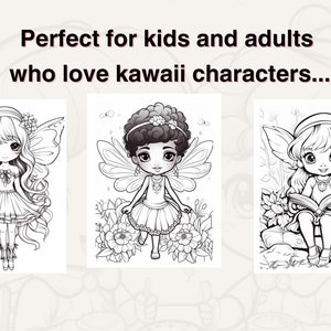 Chibi Fairies Coloring, Cute Chibi Coloring Pages for Girls, Cute Girl ...