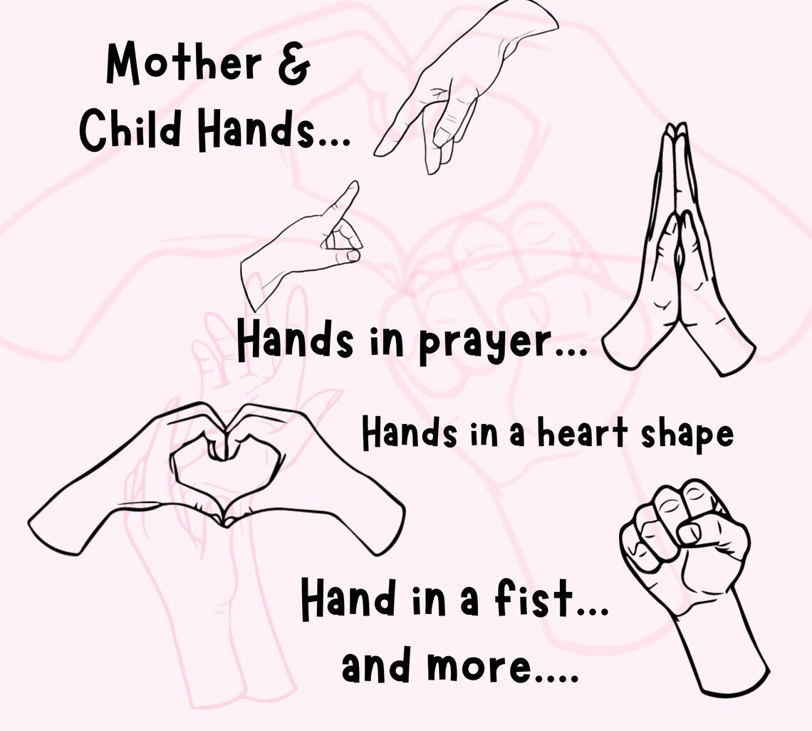 Procreate Hands Stamps, Procreate Stamps, Procreate Brushes, Procreate ...