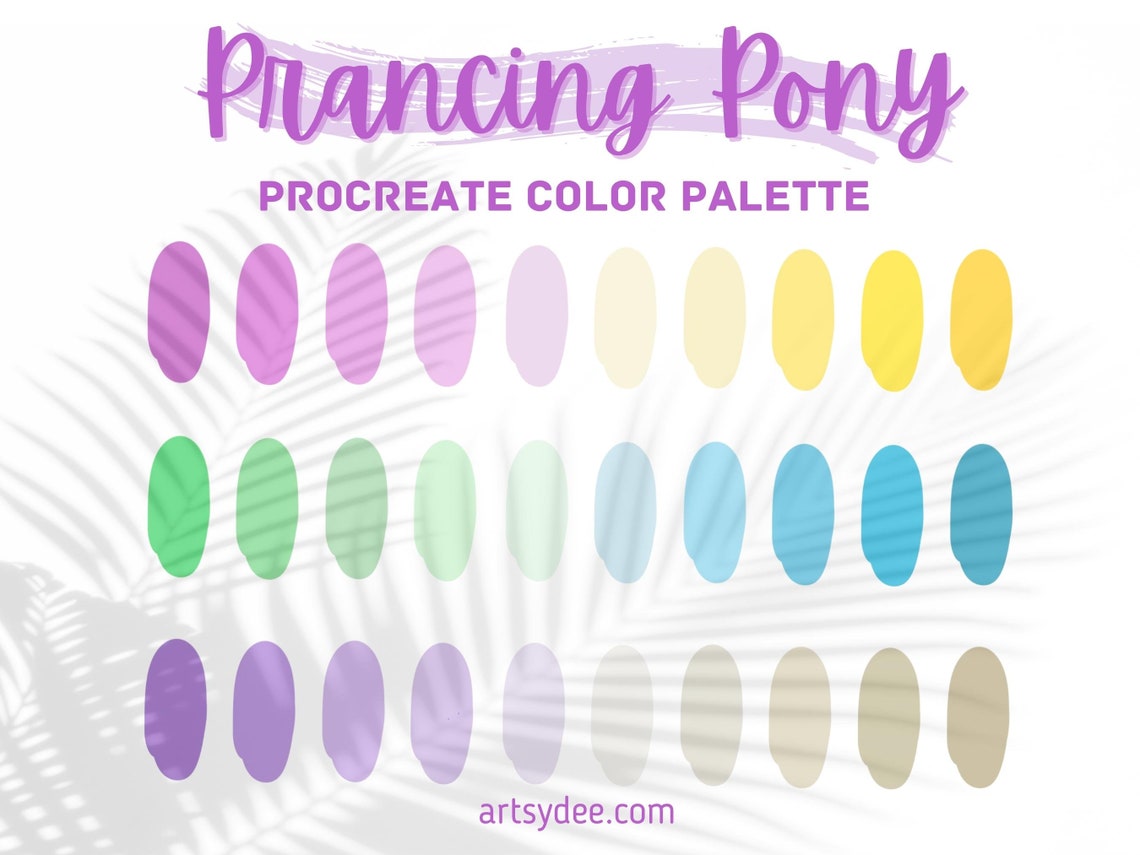Playful Color Palette, Procreate Color Palette, Color Swatches, Purple ...