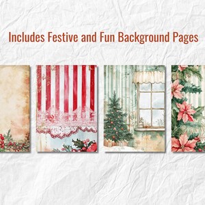Gingerbread Christmas Junk Journal Kit, Digital Stamps, Pngs, Procreate ...