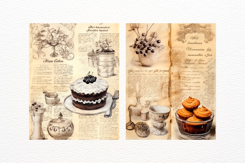Baking Junk Journal, Baking Journal, Junk Journal Pages, Cooking Junk ...
