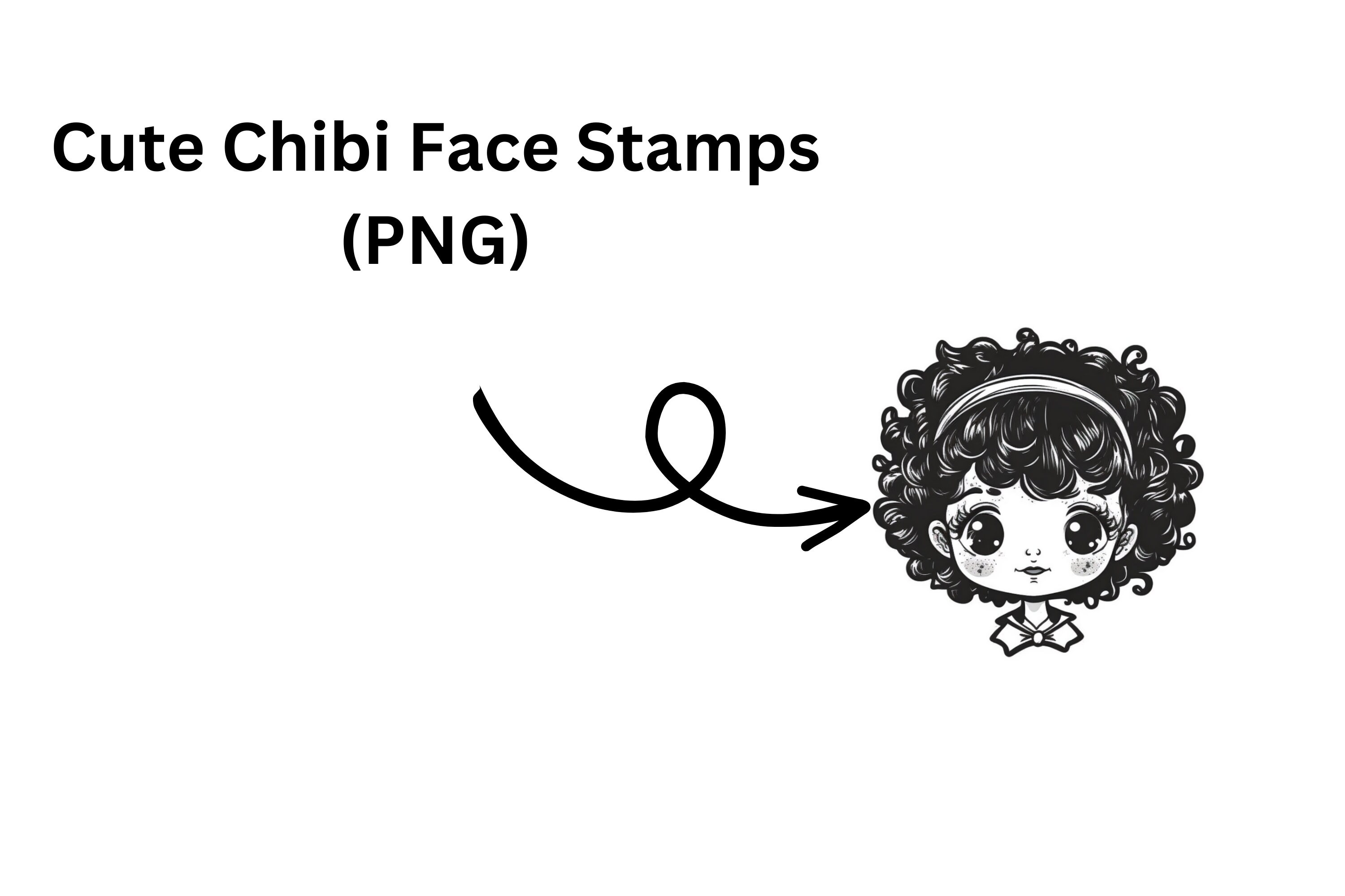 29 Chibi Faces Png Bundle Chibi Head Chibi Png Chibi Procreate Chibi Stamps Chibi Base