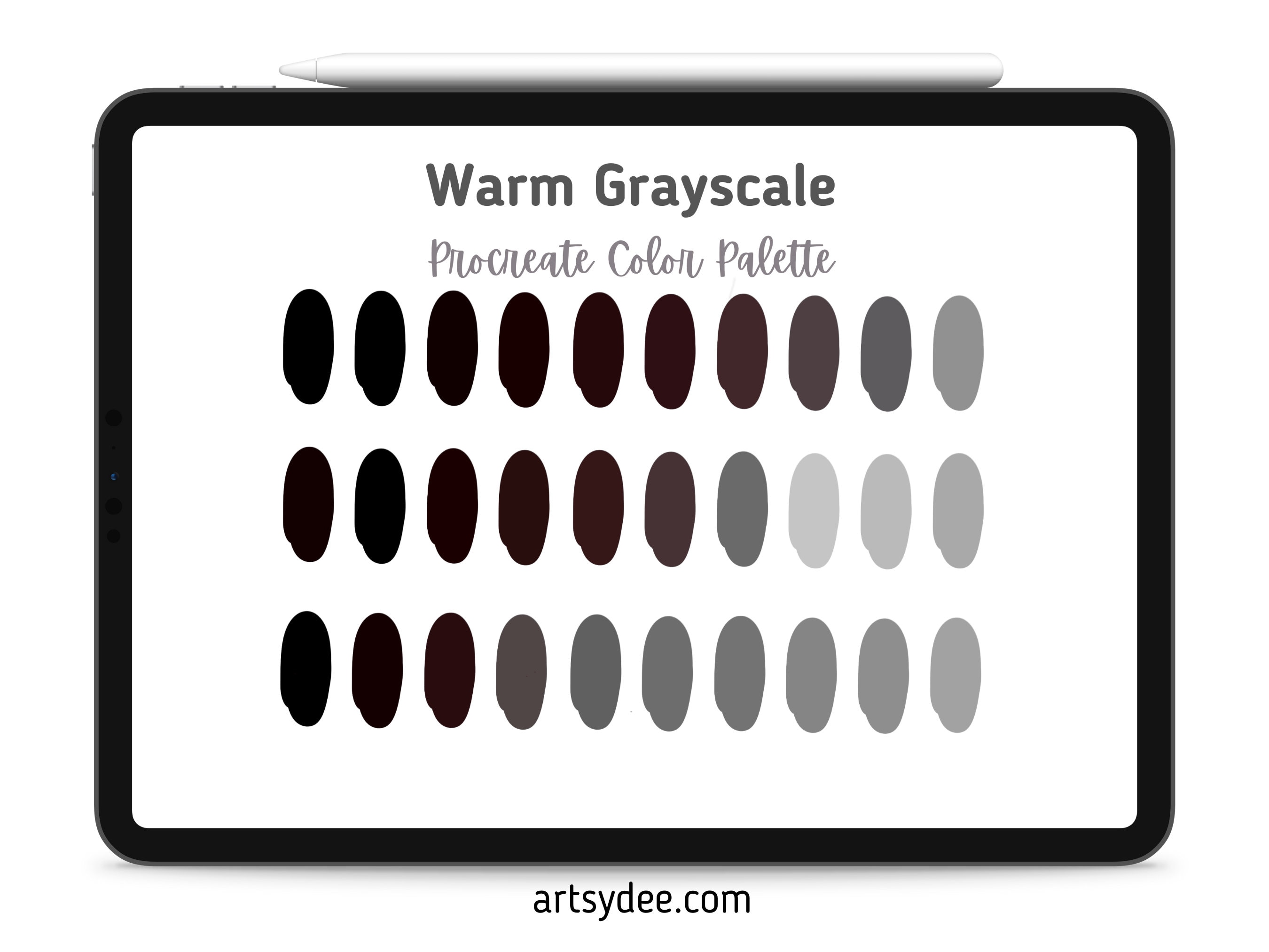 Grayscale Procreate Palette Color Palette Procreate Colors - Etsy UK