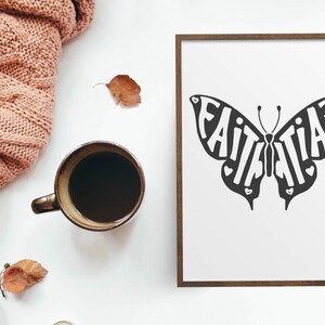 Faith Butterfly Svg, Butterfly Svg, Faith Svg, Butterfly Cut File ...