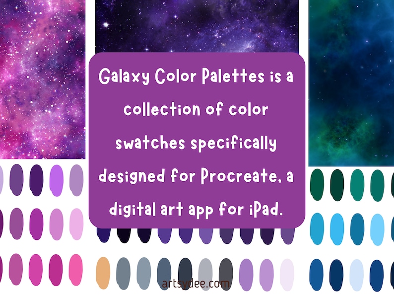 Galaxy Color Palette, Procreate Palette, Color Palette, Procreate ...