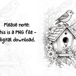 Cute Bird Digi Stamp, Procreate Stamps, Digi Stamp, Digital Stamp, Bird ...