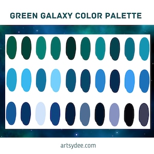 Galaxy Color Palette, Procreate Palette, Color Palette, Procreate ...