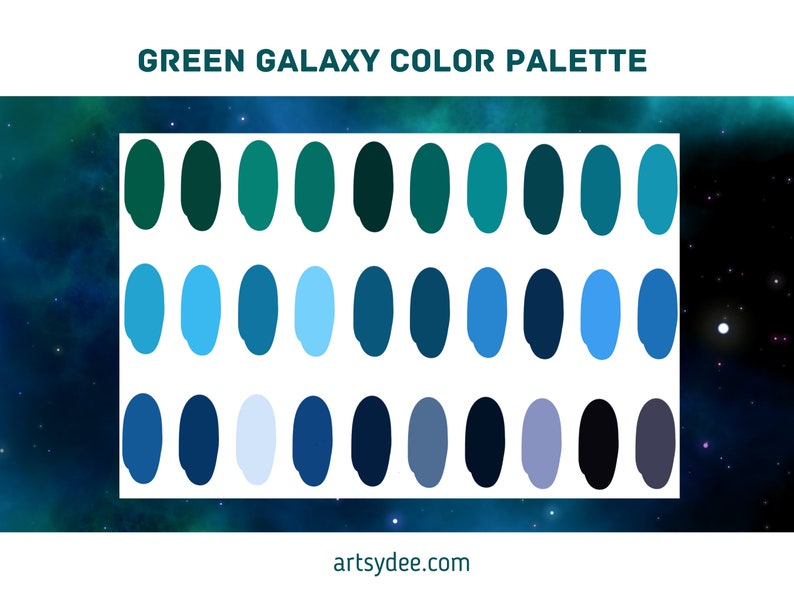 Galaxy Color Palette, Procreate Palette, Color Palette, Procreate ...