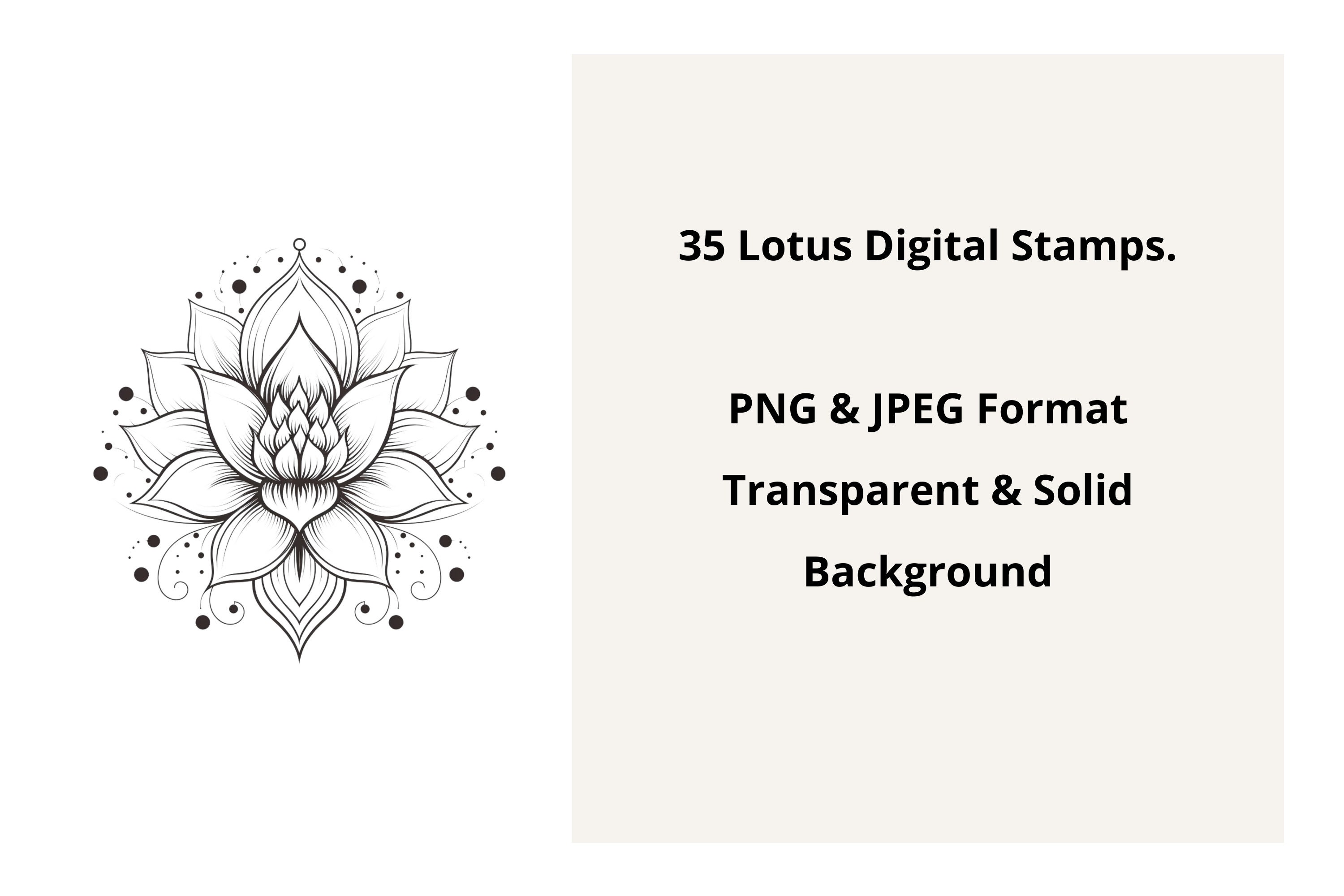 30 Lotus Stamps, Lotus, Digital Stamps, Digi Stamps, Lotus Tattoo ...