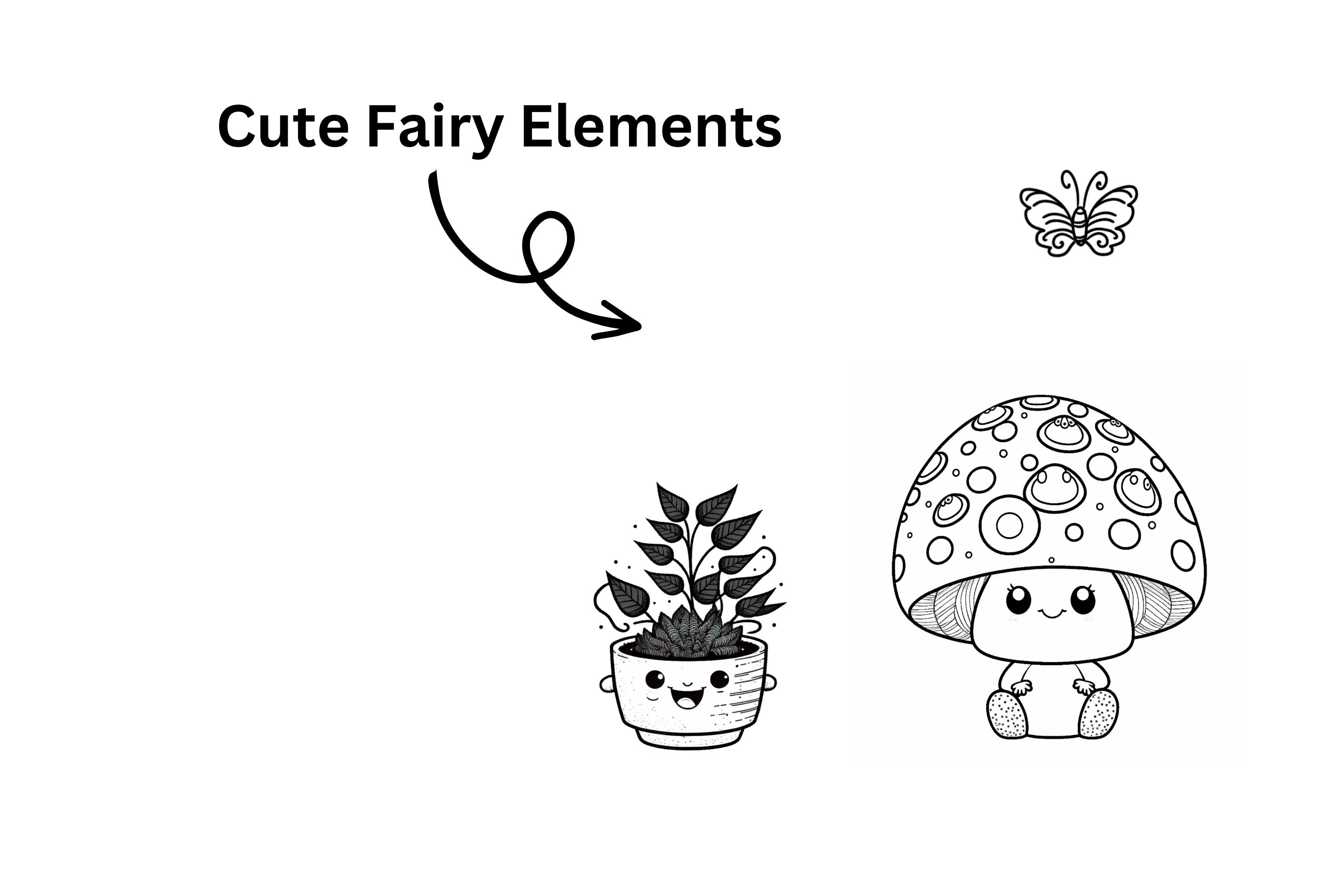 30 Fairy Digital Stamps, Fairy PNG, Coloring Page, Card Making, Fairy ...