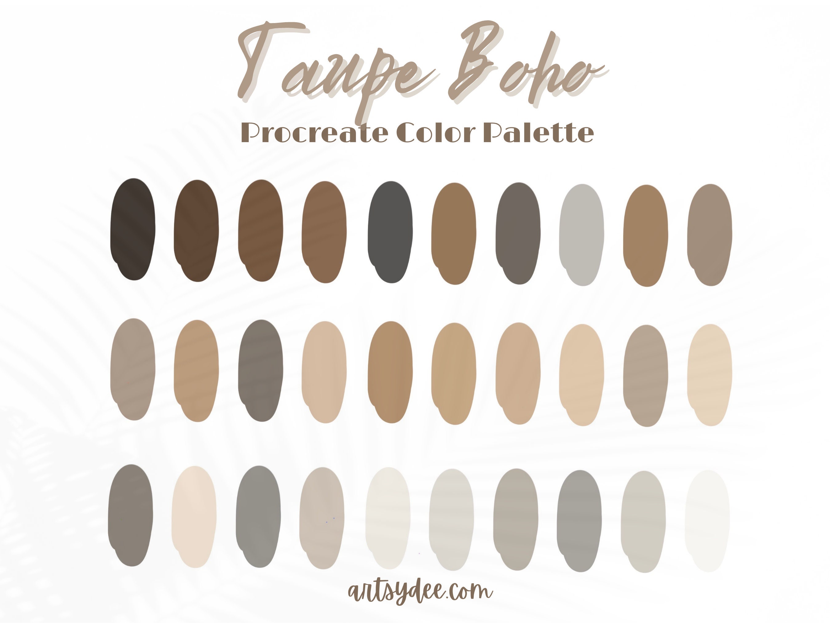 Procreate Color Palette Color Palette Bundle Procreate Swatches Digital Downloads Color