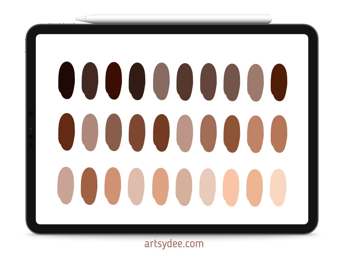 Blonde Hair Color Palette Procreate, Hair Color Swatches, Blonde Hair ...