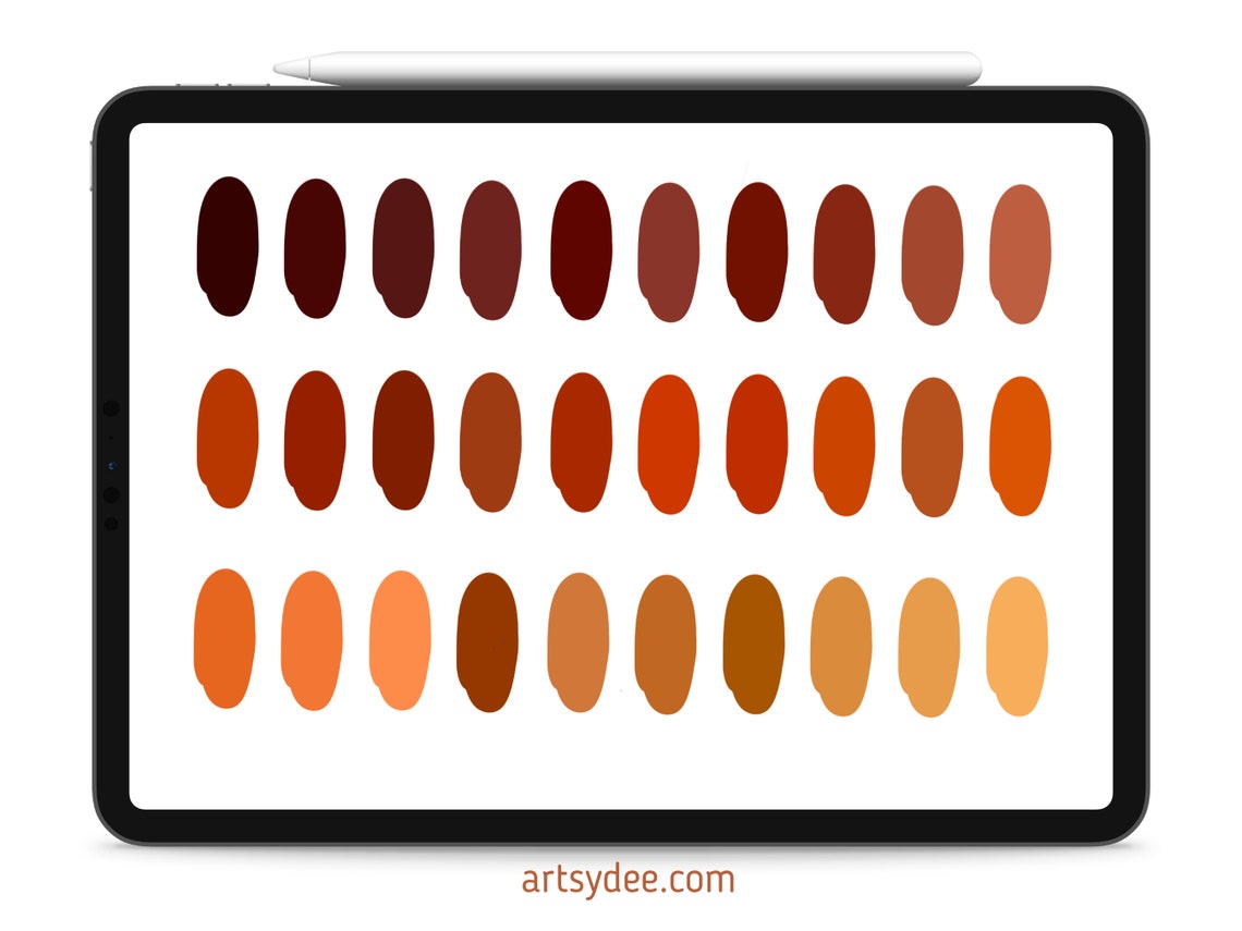 Red Color Palette, Procreate Palette, Color Palette, Deep Autumn Color ...