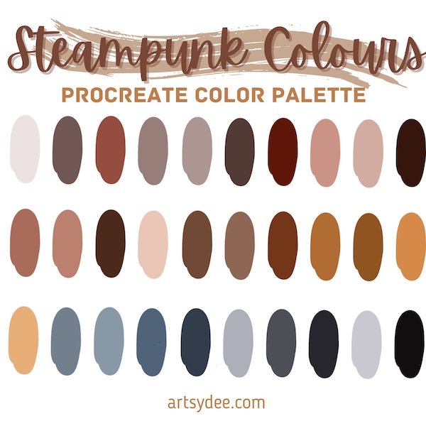 Procreate Color Palette Boho Procreate Boho Palette Digital Downloads ...
