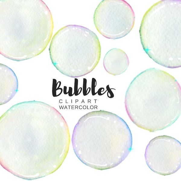 Bubbles Background Clipart - Etsy