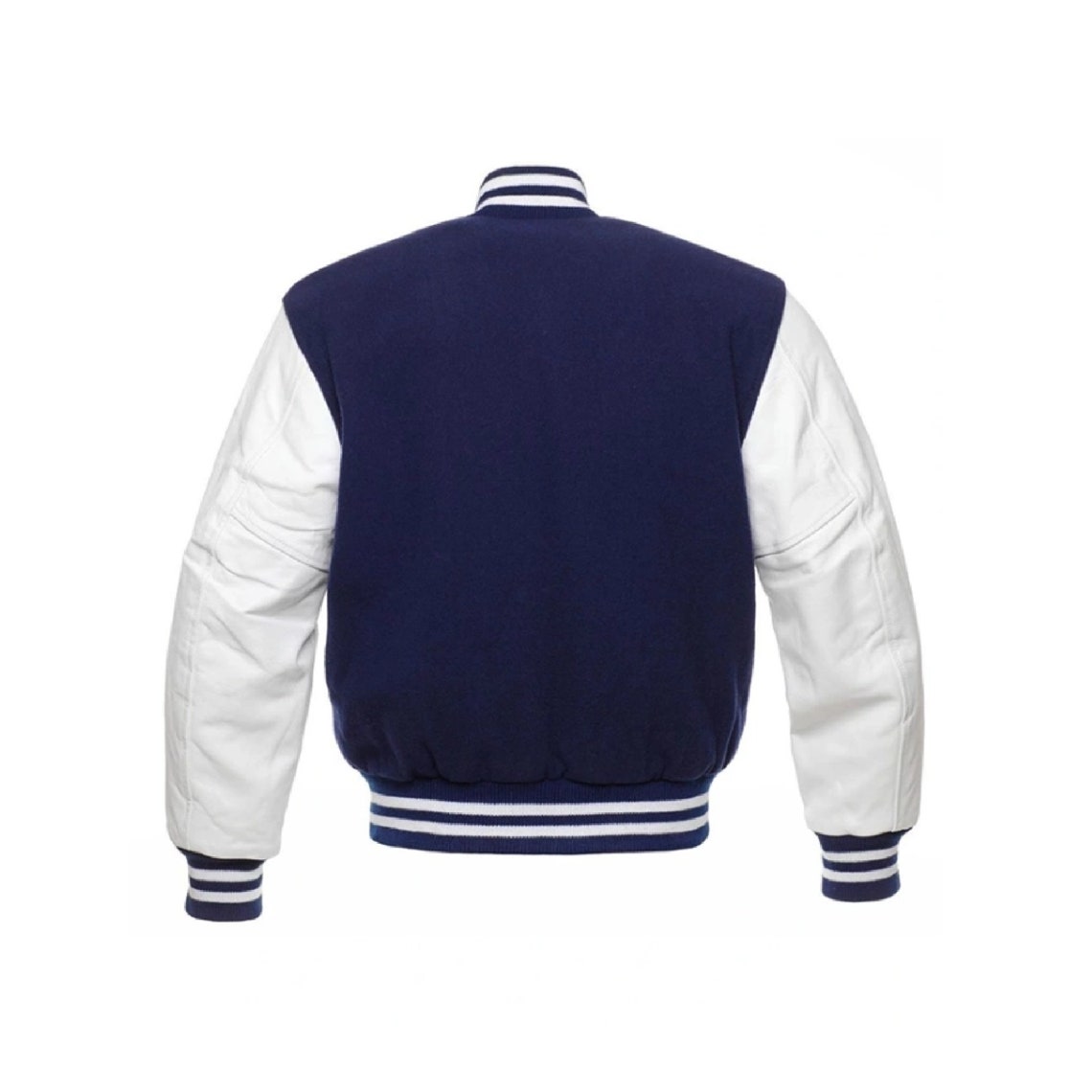 Varsity Jacket Baseball Jacket Mens Letterman Blue & Gray - Etsy