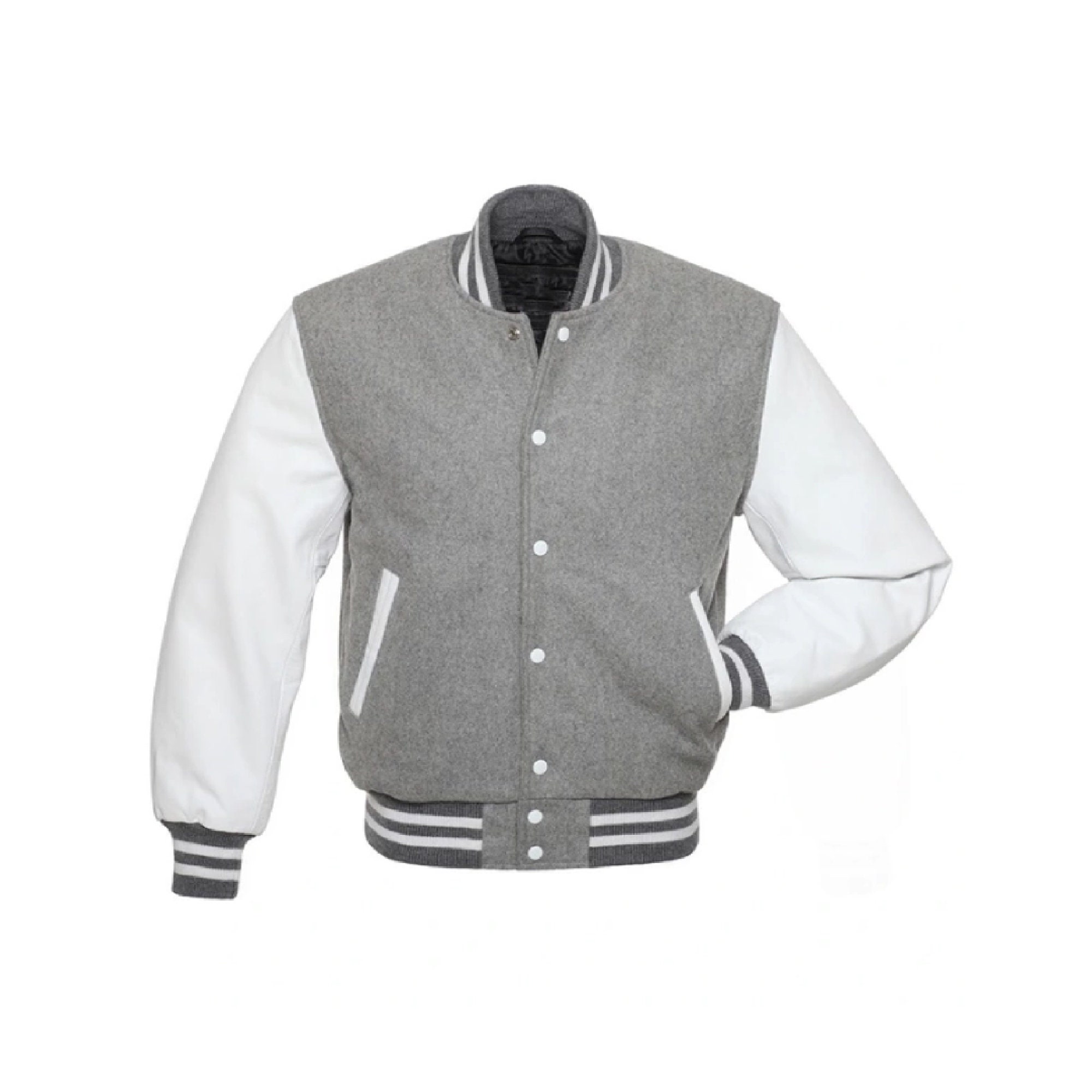 Varsity Jacket Baseball Jacket Mens Letterman Blue & Gray - Etsy