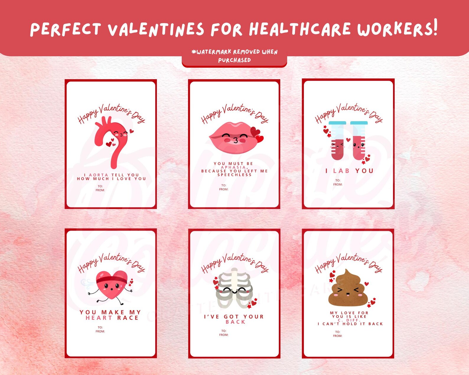 Cute & Funny Medical Valentine's Day Cards, 20 Medical Pun Valentines ...