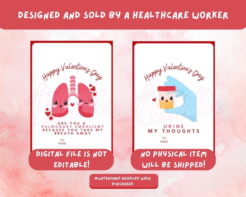 Cute & Funny Medical Valentine's Day Cards, 20 Medical Pun Valentines ...