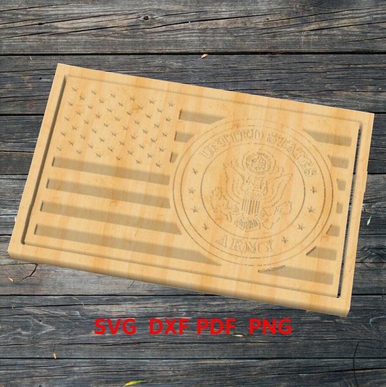 US Army Logo and Flag Dxf File svg File pdf File Png File | Etsy