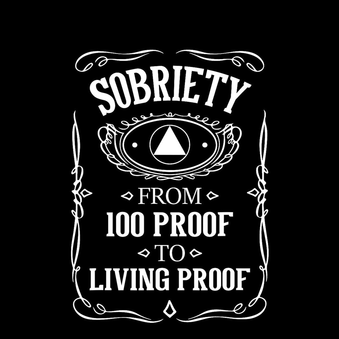 Living Proof Sobriety Anniversary Sober AA NA Recovery Digital PNG - Etsy