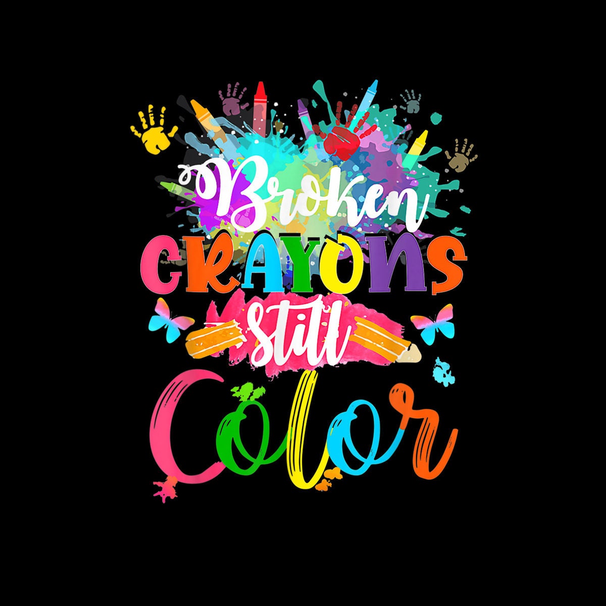 Hand Broken Crayons Still Color Suicide Prevention Awareness Digital ...