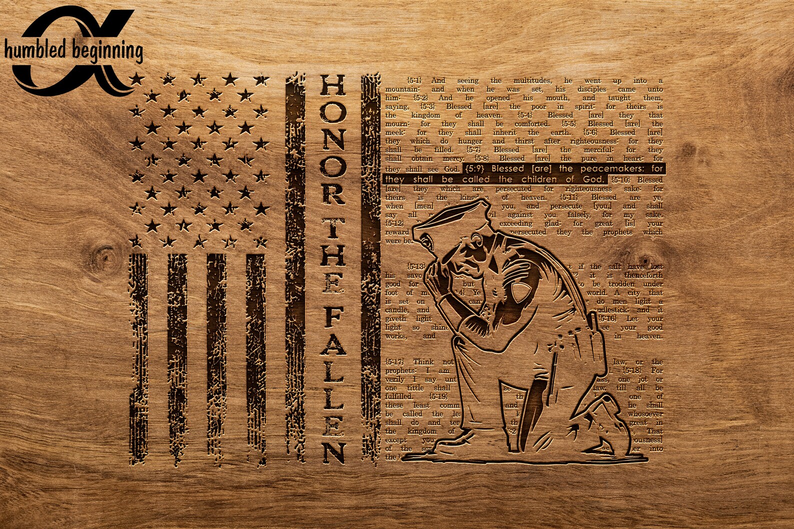 Honor the Fallen Male Officer Wrap SVG for 40oz Tumbler Blessed Are the ...