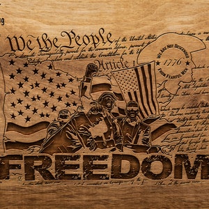 We the People Trump Freedom Wrap V2 SVG for 40oz Tumbler/water Bottle ...