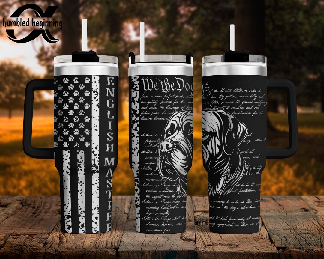 Cute We the Dogs English Mastiff Wrap SVG for 40oz Funny We the People ...