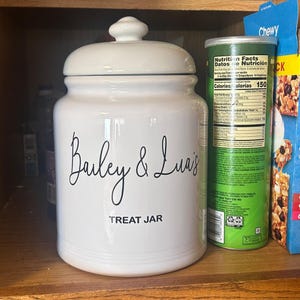 Personalized Cookie Jar, Housewarming Gift, Personalized Cookie Jar ...