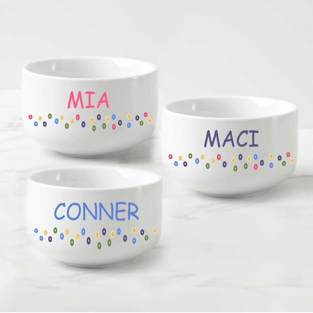Personalized Cereal Bowl, Custom Ice Cream Bowls, Birthday Gifts for ...