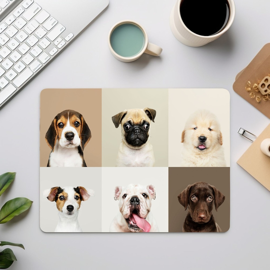 Personalized Photo Mouse Pad, Custom Collage Photo Mouse Pads, Desk ...
